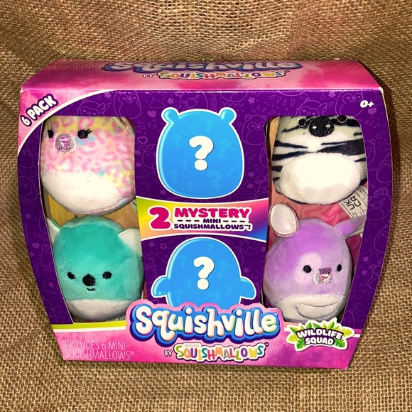 Squishmallows | Toys | Squishville By Squishmallows 6 Pack W 2 Mystery ...